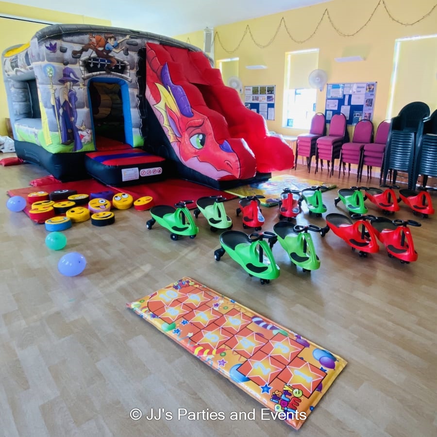 12ft by 20ft Camelot themed Castle with Dragon Head Slide - Best Party ...